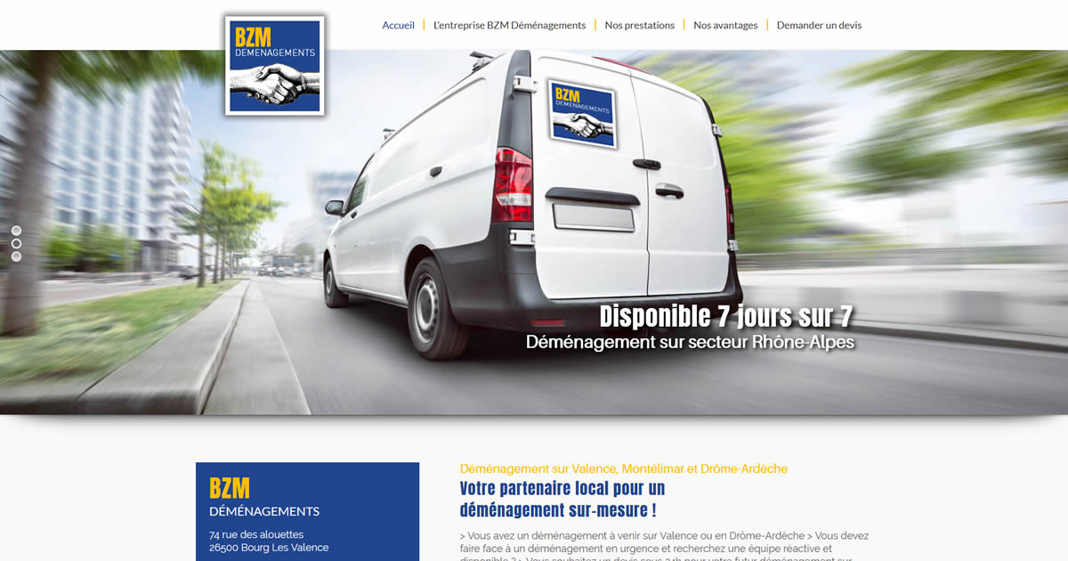 BZM Déménagements : Valence, Romans sur Isère, Montélimar, Privas...
